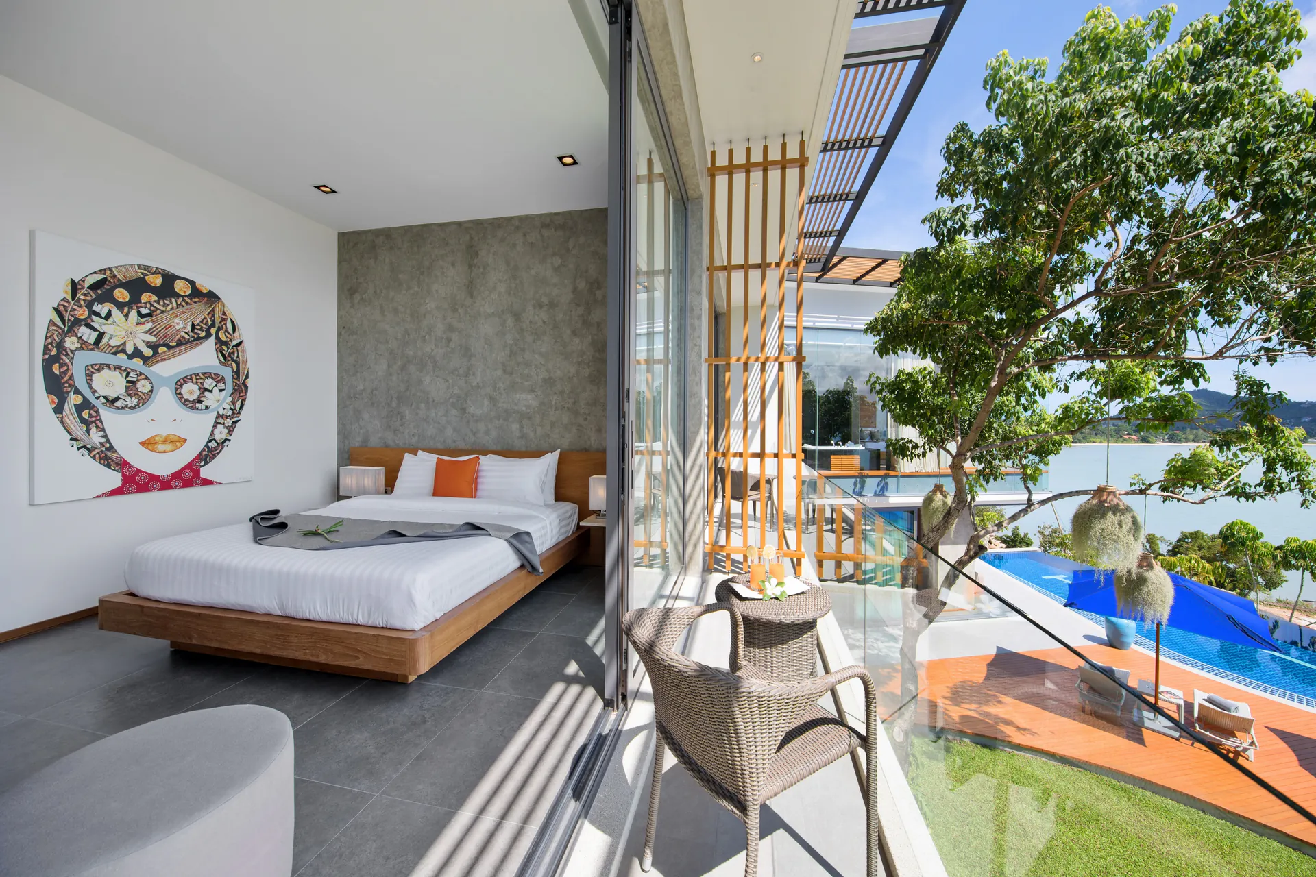 Contemporary 4-Bedroom For Rent Koh Samui Plai Laem with 25m-long Pool ...